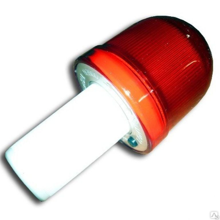 Фонарь сигнальный LED "Мини" ФС-30 с батарейками. Для конуса, вехи ...
